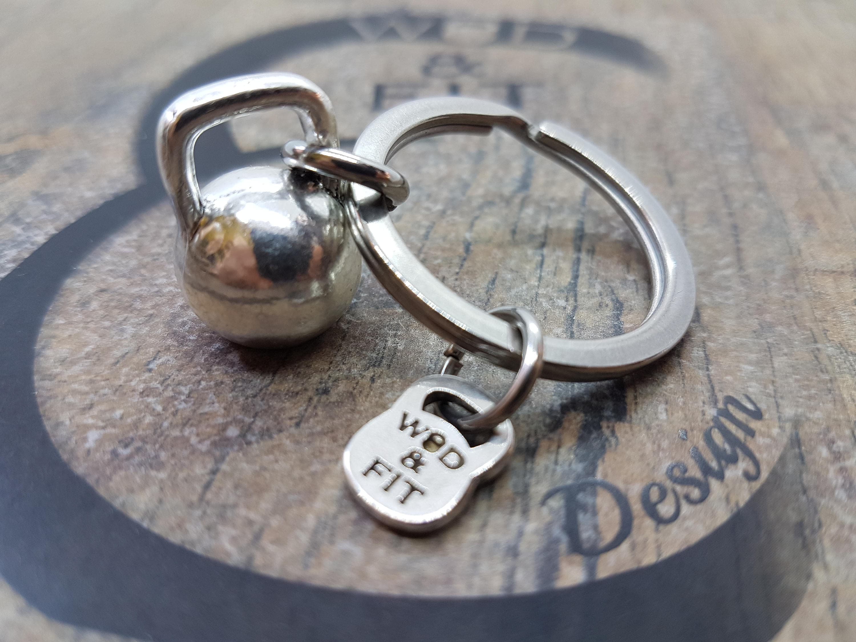 Kettlebell Keychain Big Kettlebell.Fitness Jewelery,Motivation ...