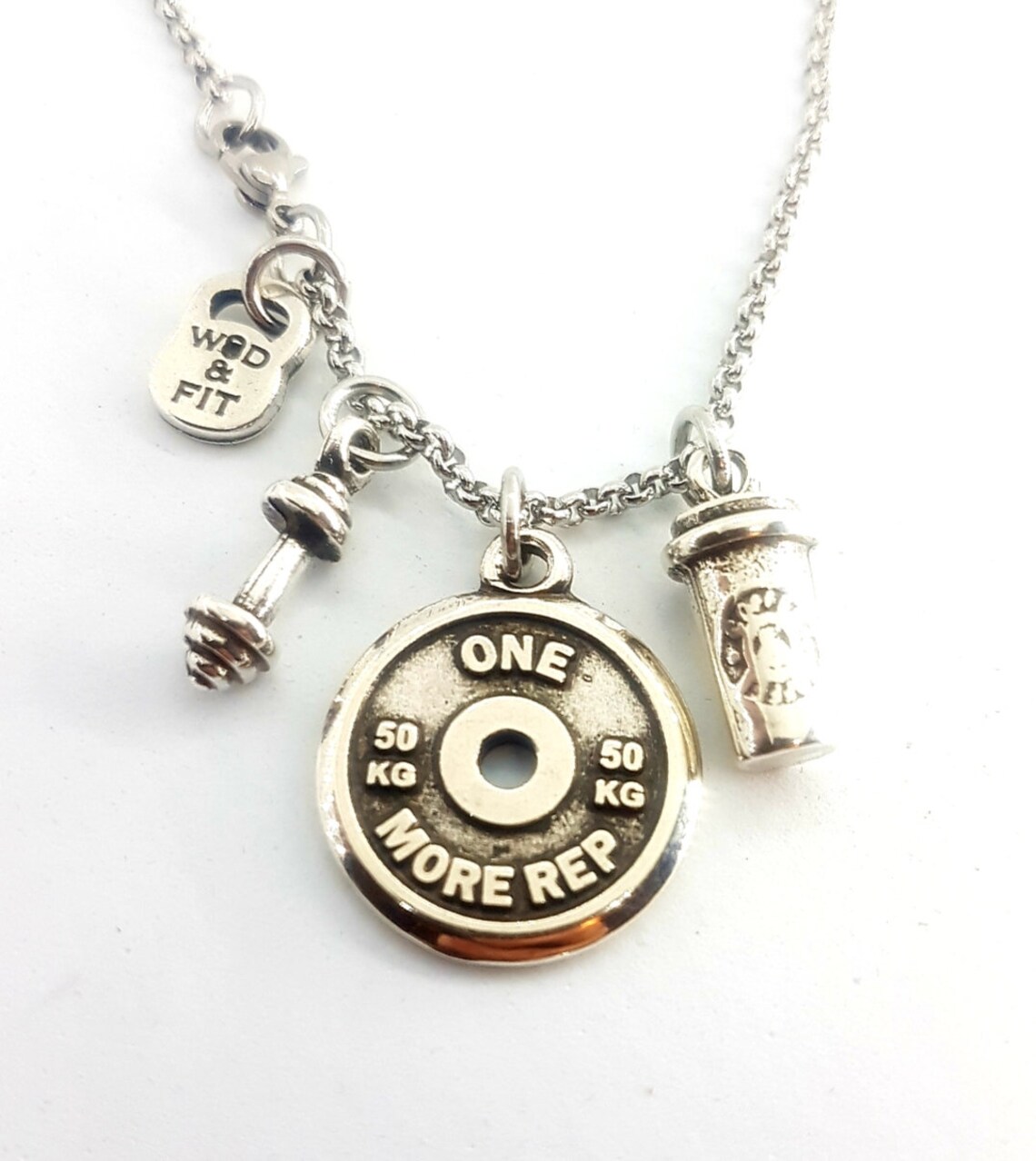 GYM Necklace Weight Plate Coffee Gym Necklace · Boyfriend Gift ...