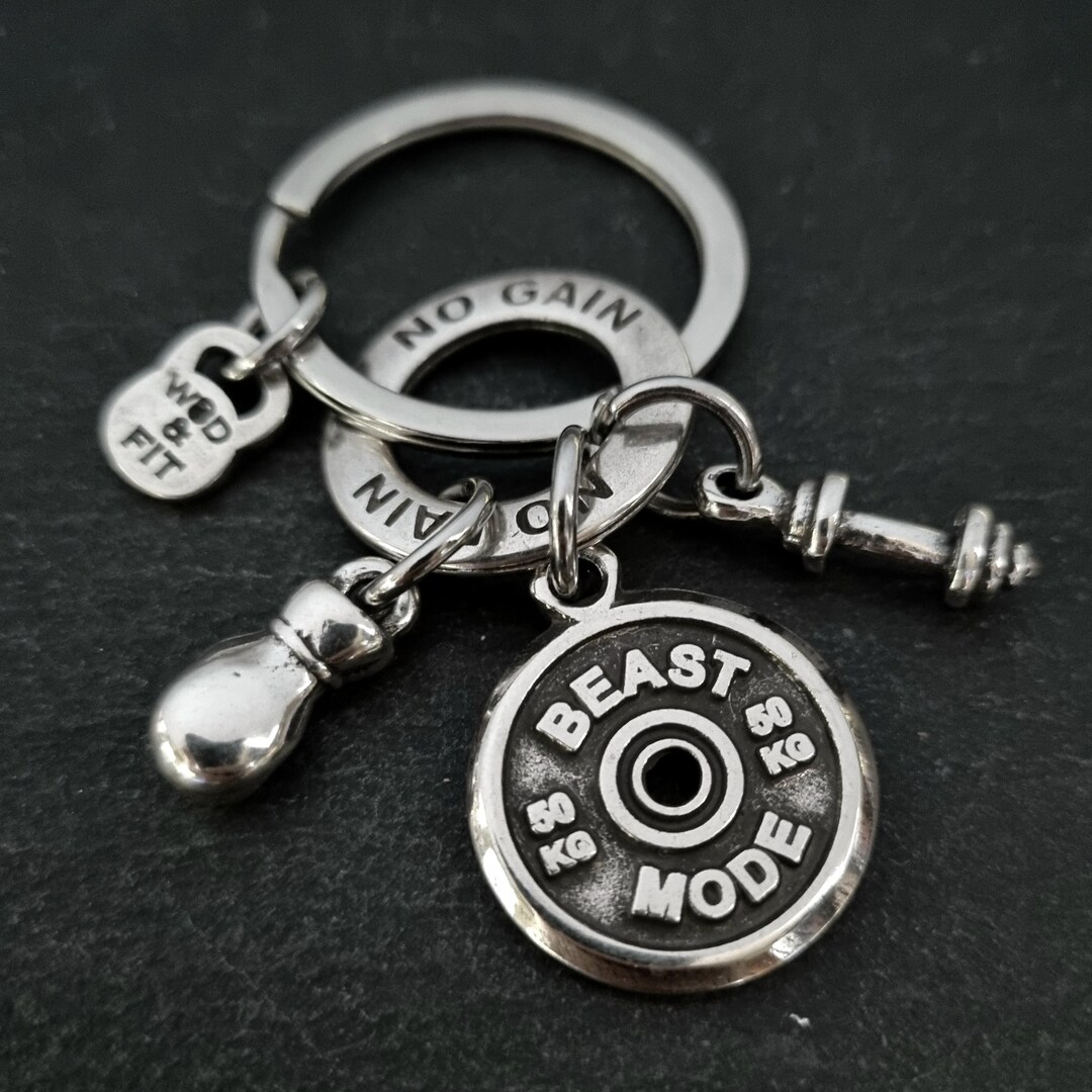Custom Boxing Ring Keyring Motivation Weight Plate· Boxing Gloves ...