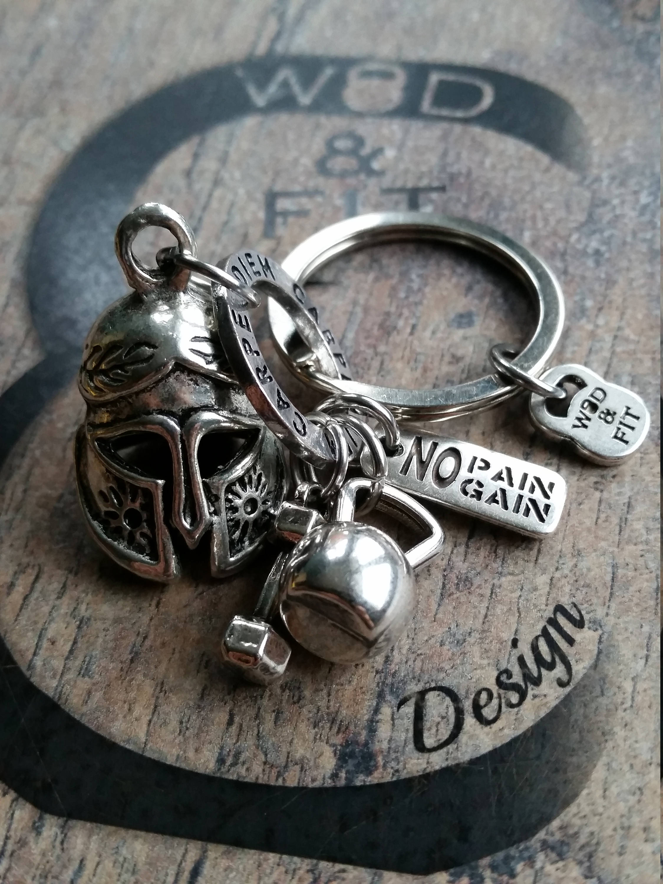 Keychain Gladiator Strength and Honor Fitness Workout,Spartan Race ...