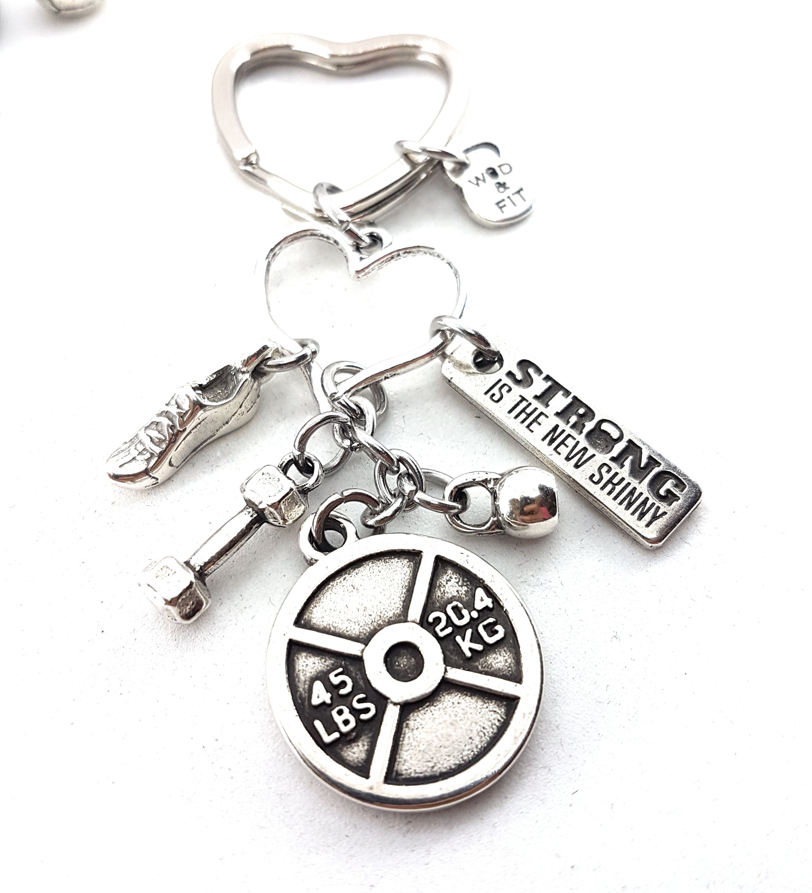 GYM Keychain Cindy Workout 45lbs · Motivation· Gitlfriend gift ·Gym ...