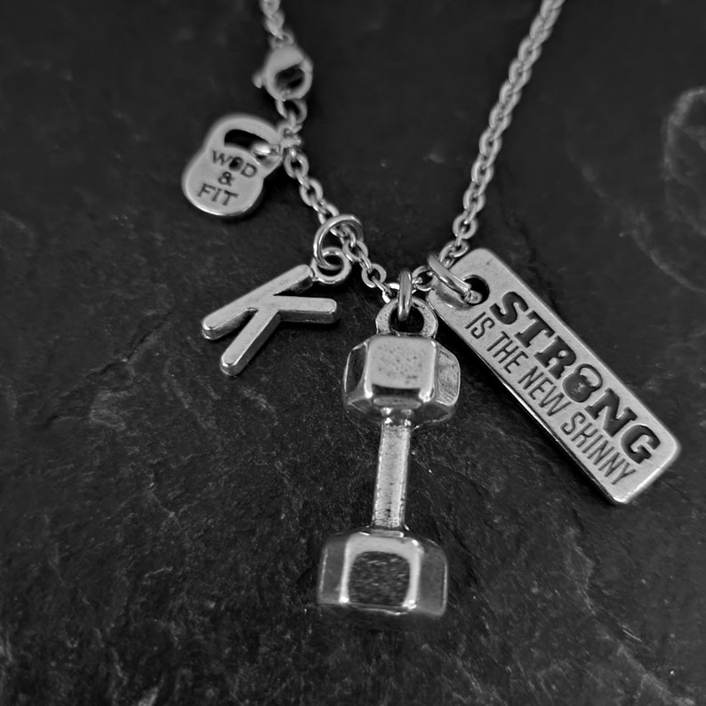 Gym Necklace BIG Dumbbell Custom Motivation Workout Gifts · Fitness ...