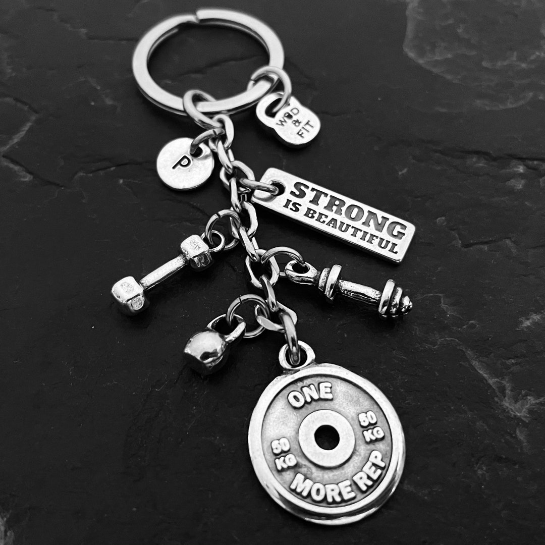 Gym Keychain ONE MORE REP Gym Gifts Workout Personalized Gifts ...