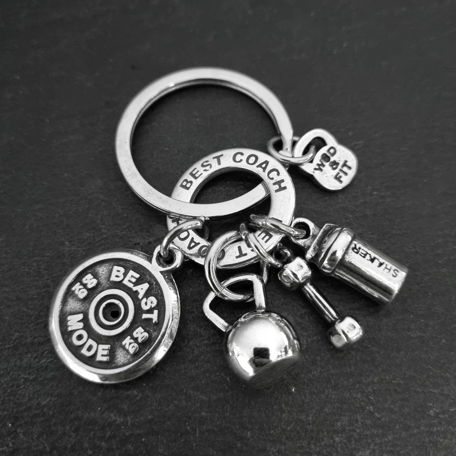 Gym Keychain AMRAP Shaker Kettlebell - Fitness Gifts · GYM Jewels ...