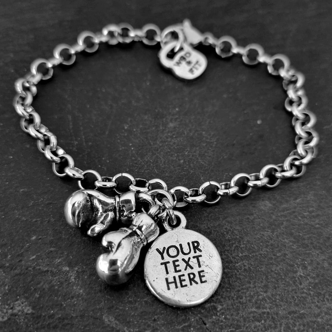 Boxing Glove Bracelet - Knockouts - Workout Gift - Motivation Gift- Gym ...