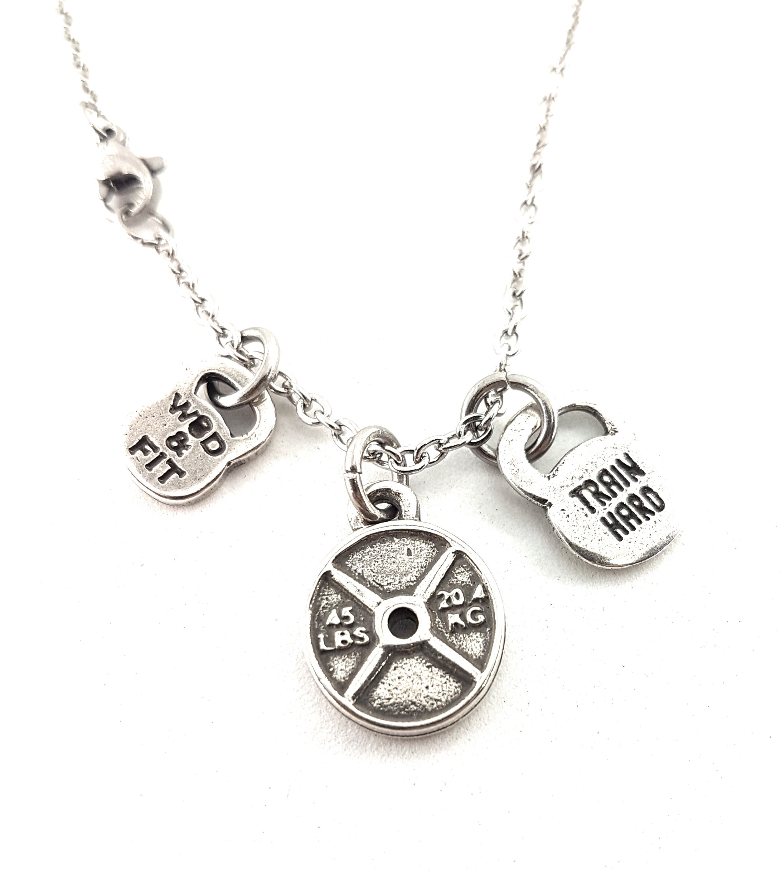 Custom GYM Necklace Donny Workout Weight Plate and Motivation - Weight ...
