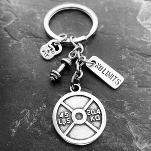 Gym Weight Plate Keychain Workout Gifts- Bodybuilding - Sport - Weight ...