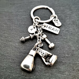Boxing Gloves Keychain Double JAB Boxing Coach Gift - Muay Thai Gifts ...