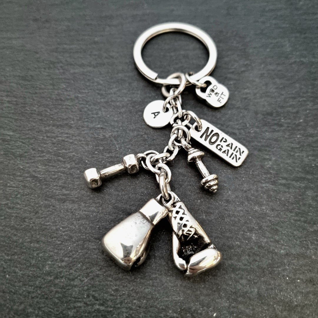 Boxing Gloves Keychain Double JAB Boxing Coach Gift - Muay Thai Gifts ...
