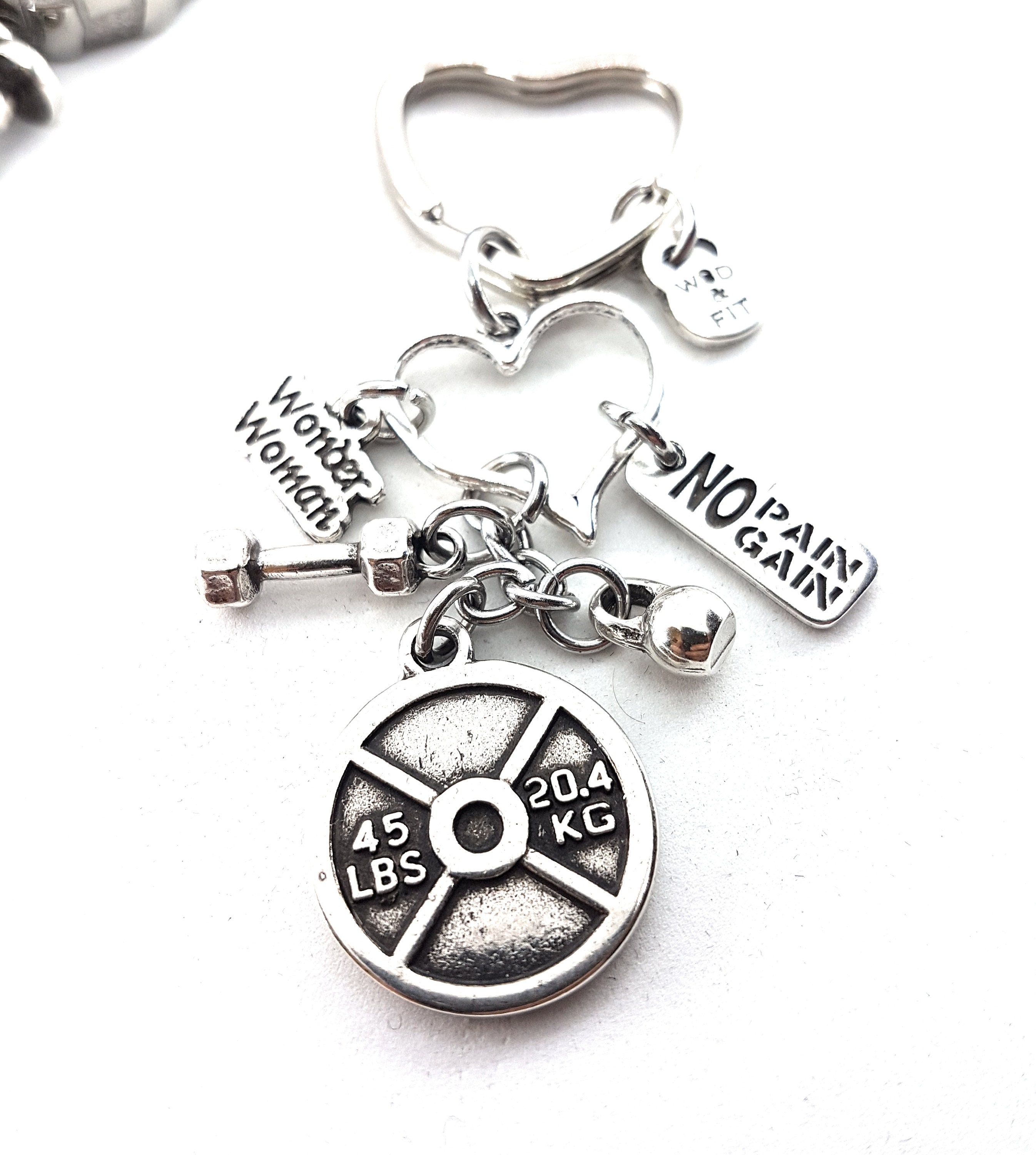 GYM Keychain Cindy Workout 45lbs · Motivation· Gitlfriend gift ·Gym ...