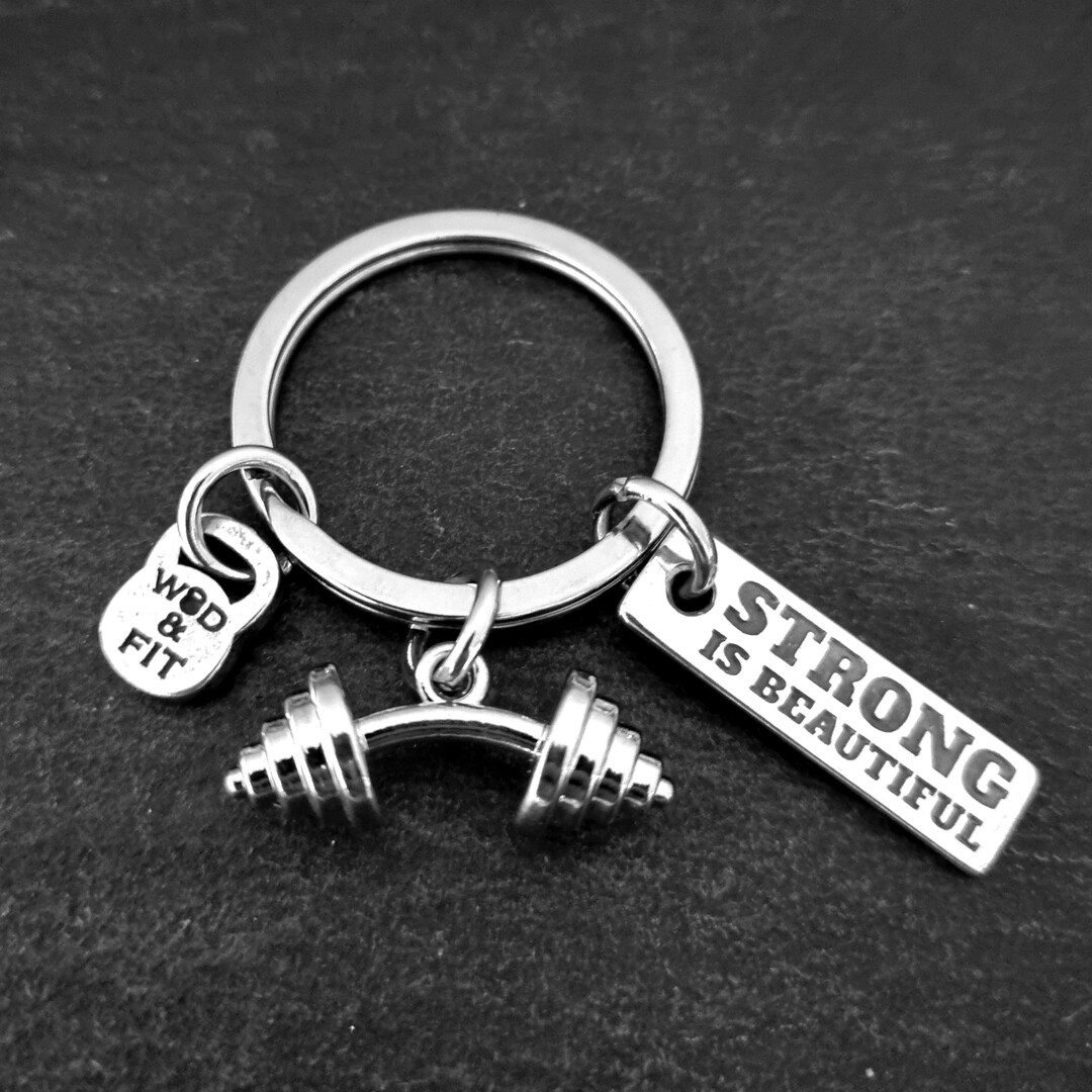 Keychain Eric Workout Barbell & Motivation,gym Gift,fitness Jewelry ...