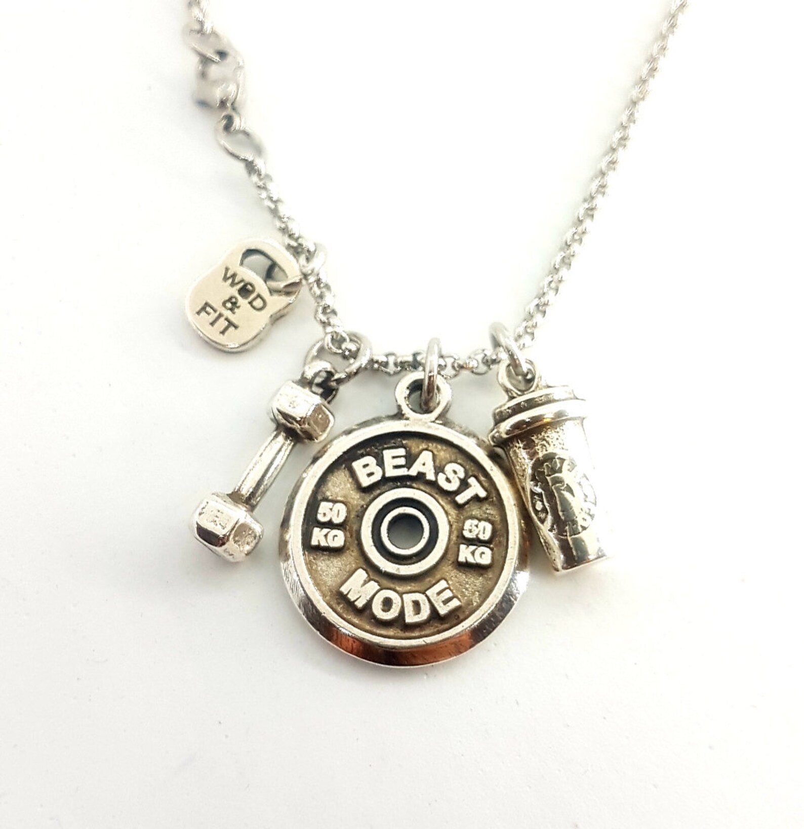 GYM Necklace Weight Plate Coffee Gym Necklace · Boyfriend Gift ...