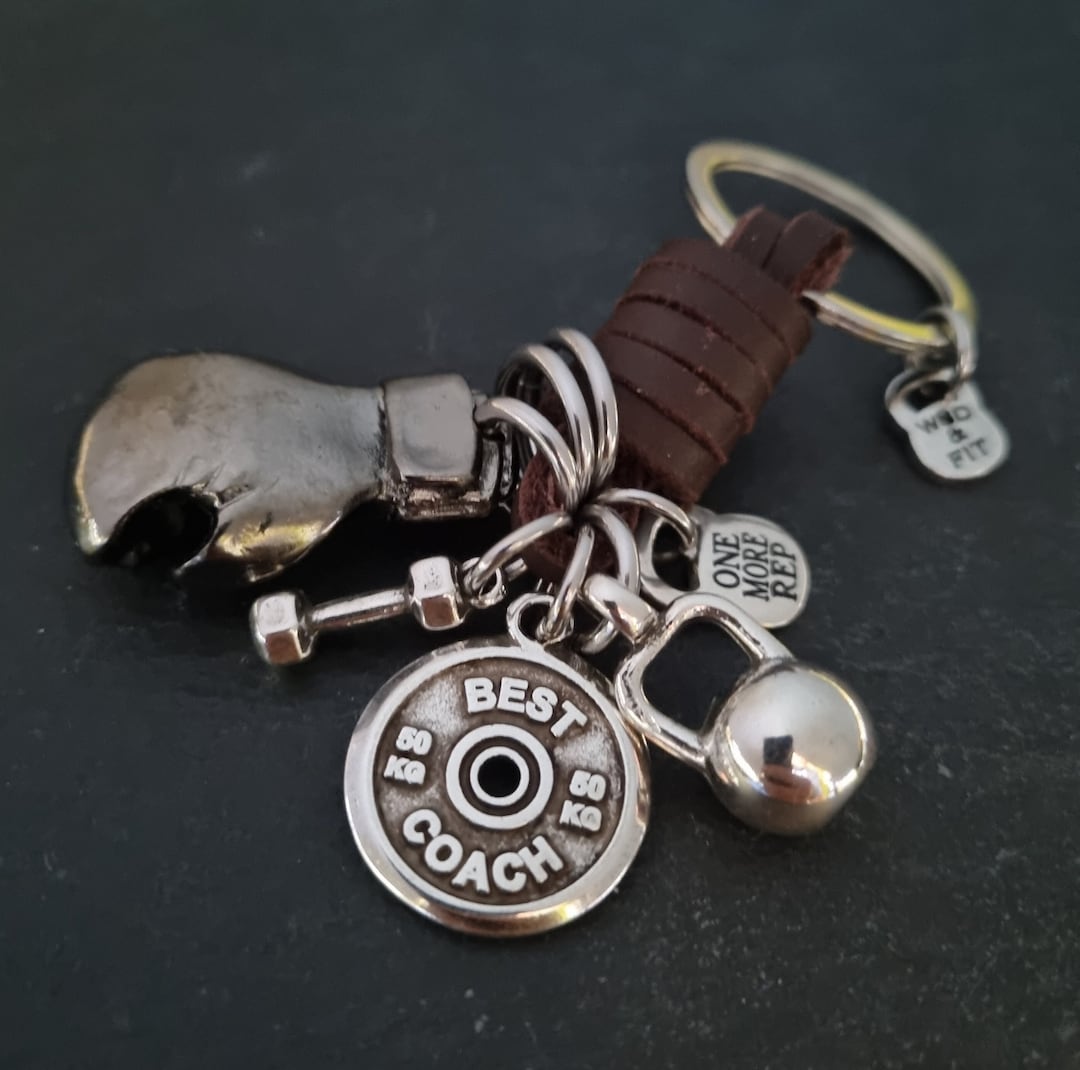 Personalized Boxing Glove Keychain - Leather Kickboxing Gift · Unique ...