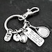 Key Ring Padel Tennis Custom Motivational Word Initial. Padel Gift Gift ...