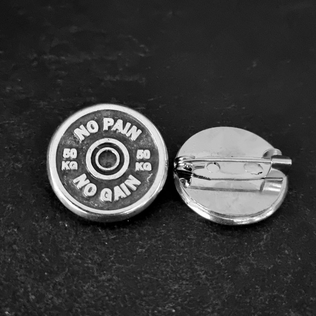 Lapel Pin GYM Motivation Weight Plate · Gym Pin · PINS · Enamel Pins ...