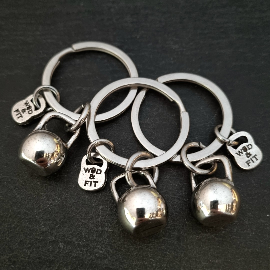 Gym Keychain BIG Kettlebell - Fitness Gift- Gym Jewels · BFF Gifts ...