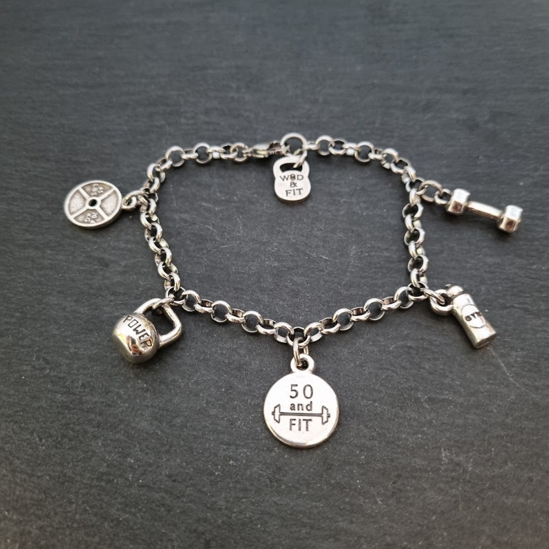 Fitness Custom Bracelet Life Gym Bottle Motivation Bodybuilding ...