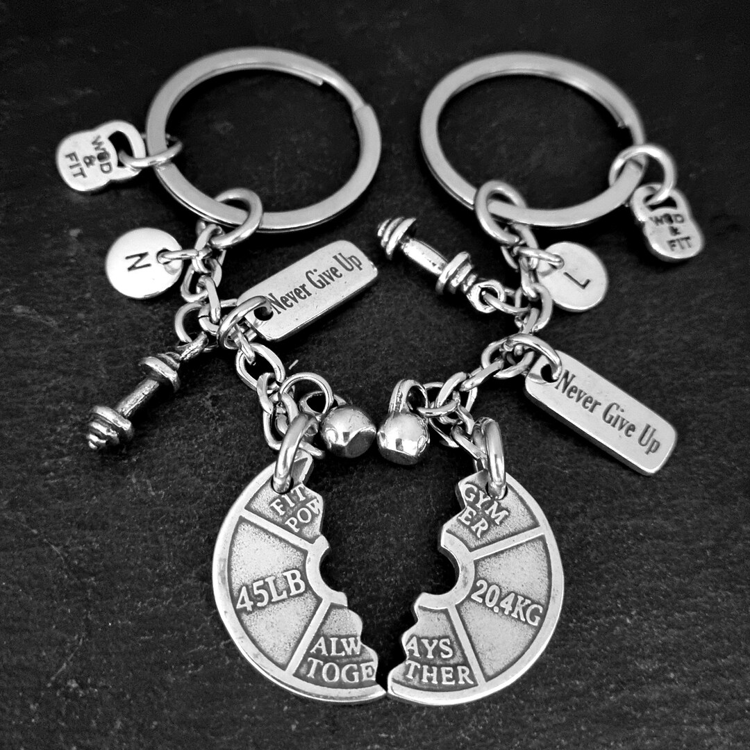 Couple Keychain - Always Together, Train Together - Personalized Gift ...
