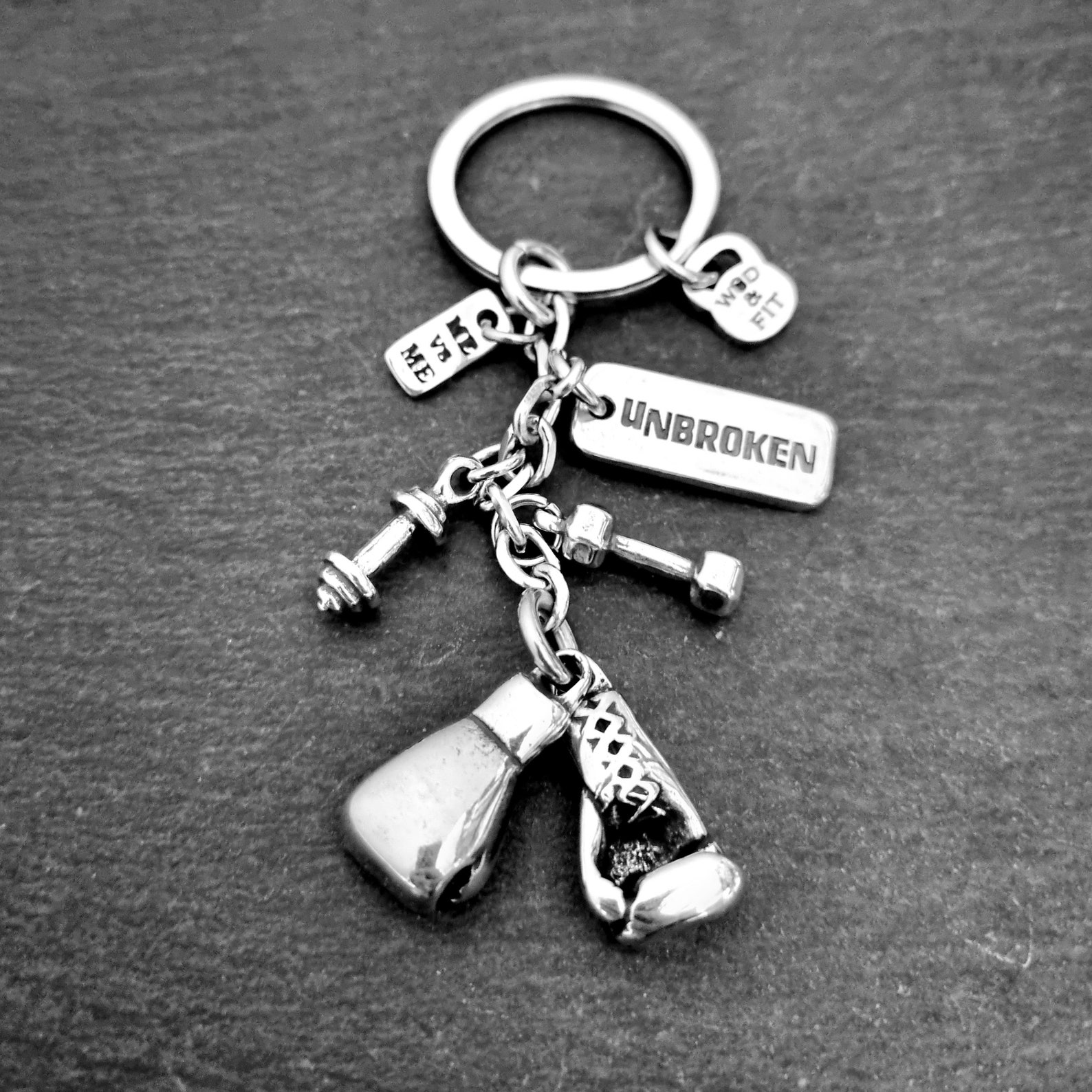 Boxing Gloves Keychain Double JAB Boxing Coach Gift - Muay Thai Gifts ...