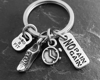 Cross Country Running Keychain XC Team Gift Personalized - Etsy