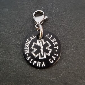 Medical Alert Id Tag Custom Engraved Aluminum Round 20mm - Medical ...