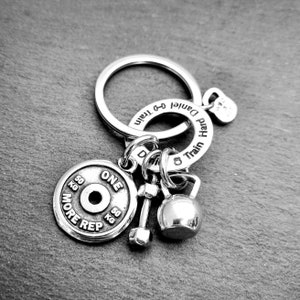 GYM Keychain AMRAP Dumbbell Custom Gift Kettlebell - Fitness ...