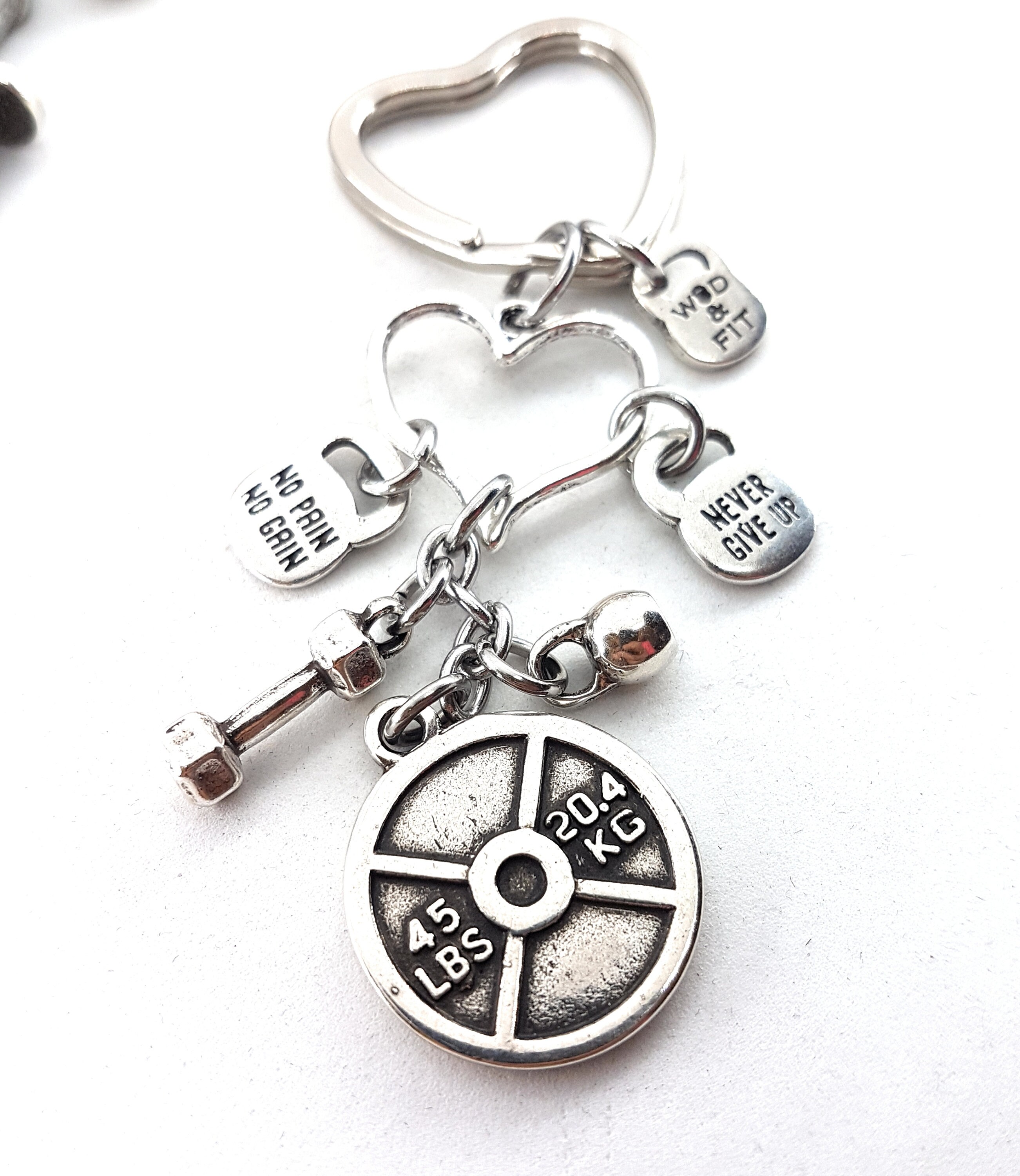 GYM Keychain Cindy Workout 45lbs · Motivation· Gitlfriend gift ·Gym ...