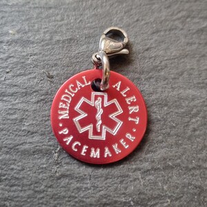 Medical Alert Id Tag Custom Engraved Aluminum Round 20mm - Medical ...