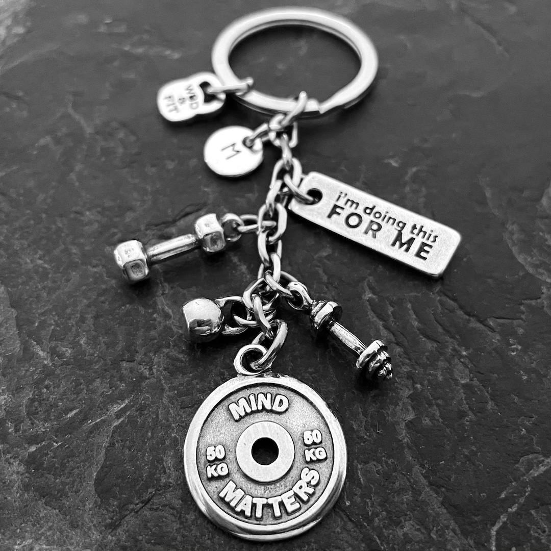 Gym Custom Keychain MIND MATTERS Workout Gifts · Personalized Gift ...
