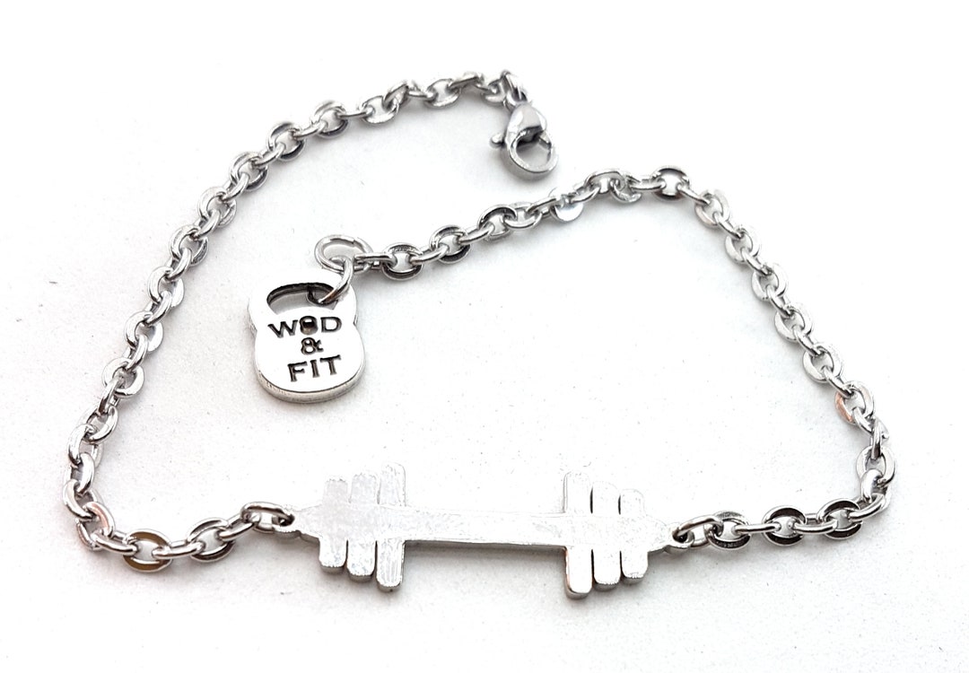 Barbell Bracelet · Bodybuilding · Boyfriend Gift · Men Bracelet · Dad ...