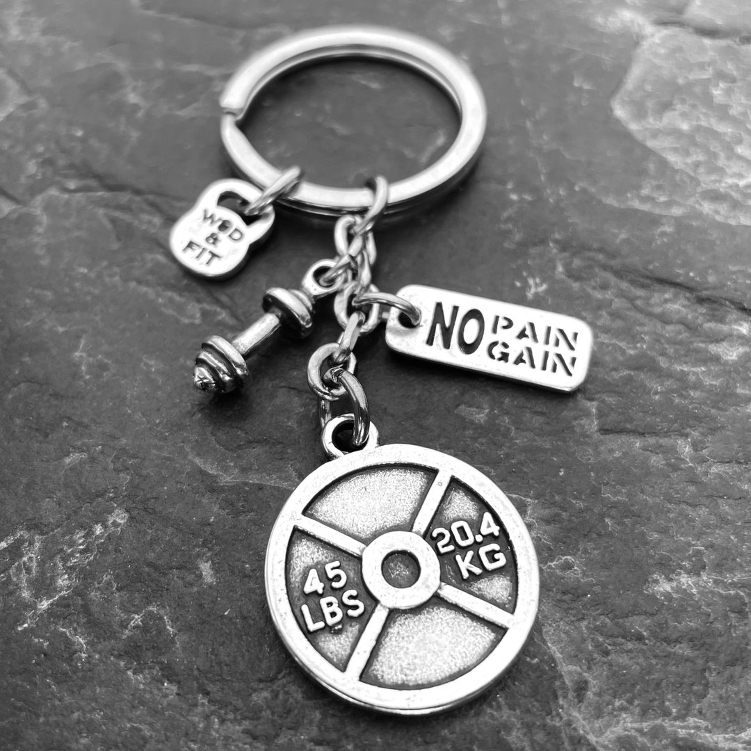 Gym Weight Plate Keychain Workout Gifts Bodybuilding Sport - Etsy