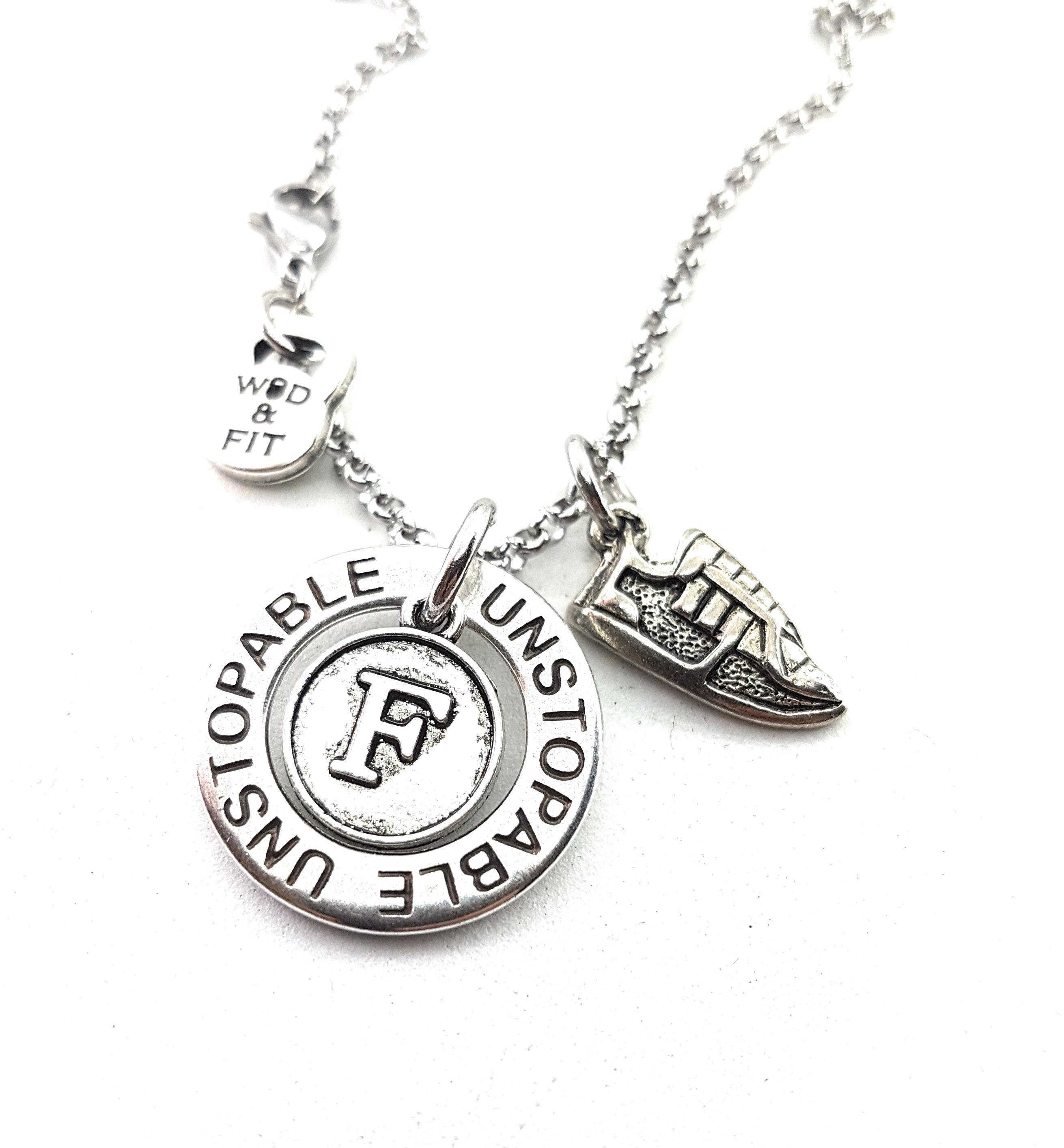 Necklace Running Motivation Workout,Runner,Motivation Circle,Initial ...