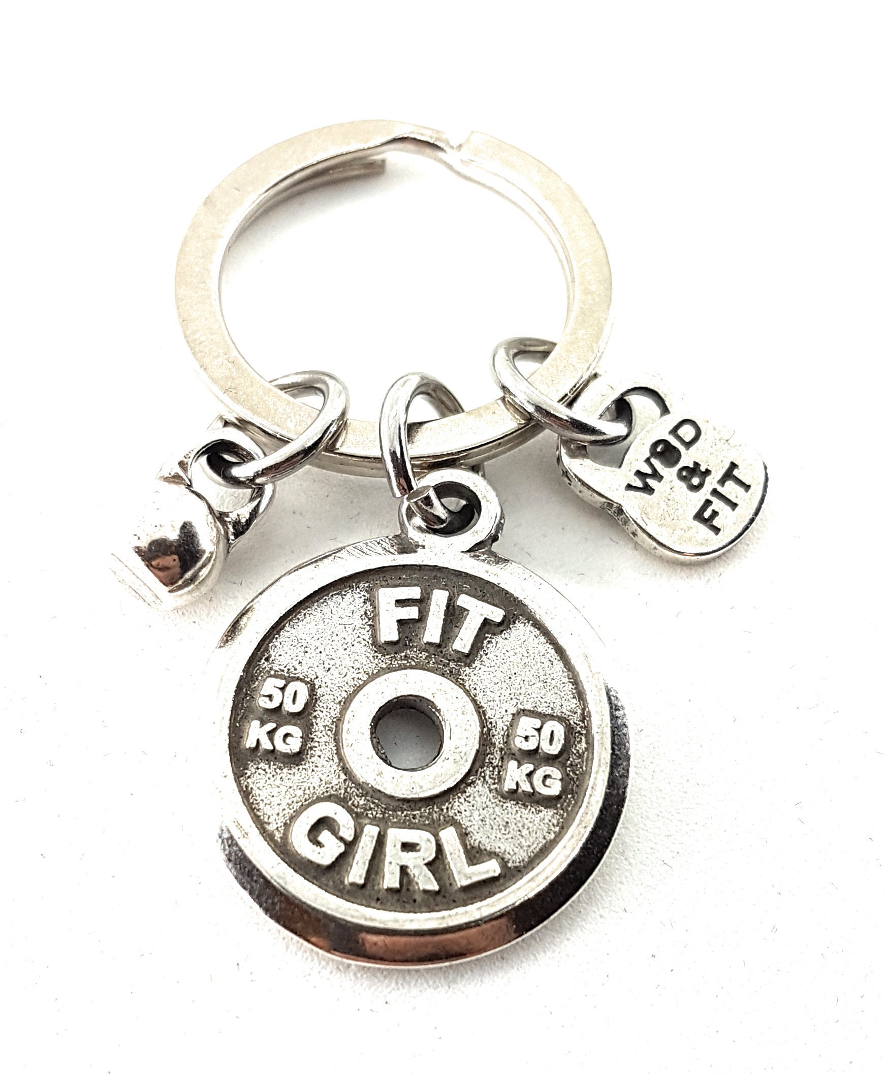 Gym Keychain Ricky Workout Gift - Motivation Weigth Plate ...