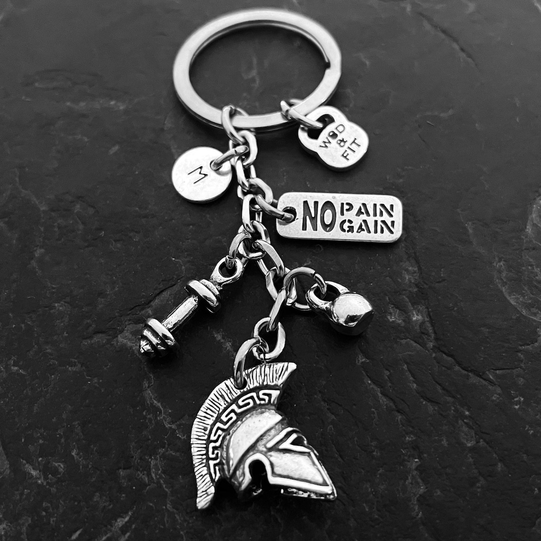 Spartan Helmet Keychain Motivation Personalized Gift · Name Keychain ...