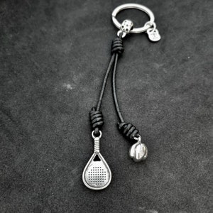 Padel Tennis Leather Keyring Padel Player Gift · Gift to Padel Player ...
