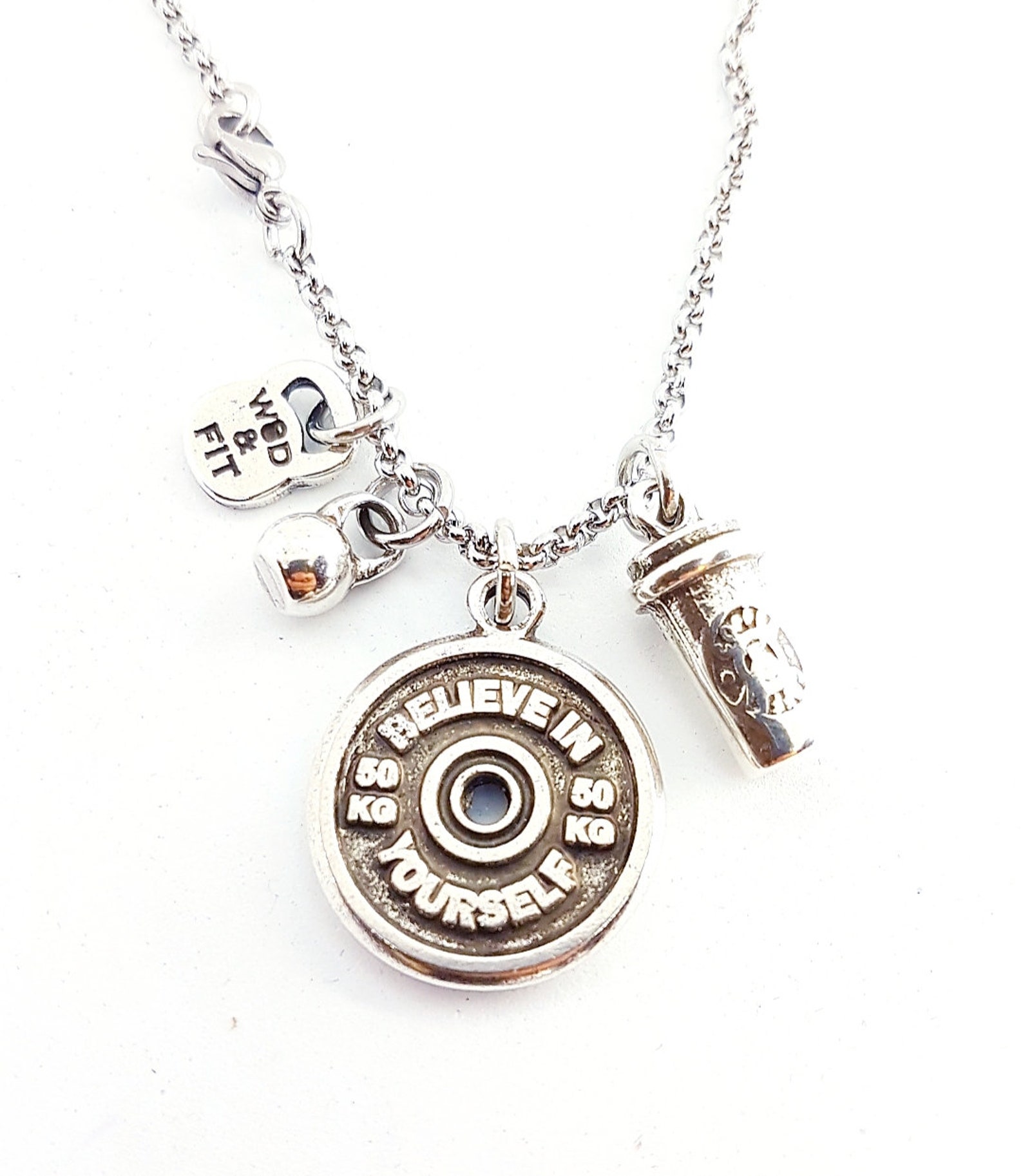 GYM Necklace Weight Plate Coffee Gym Necklace · Boyfriend Gift ...