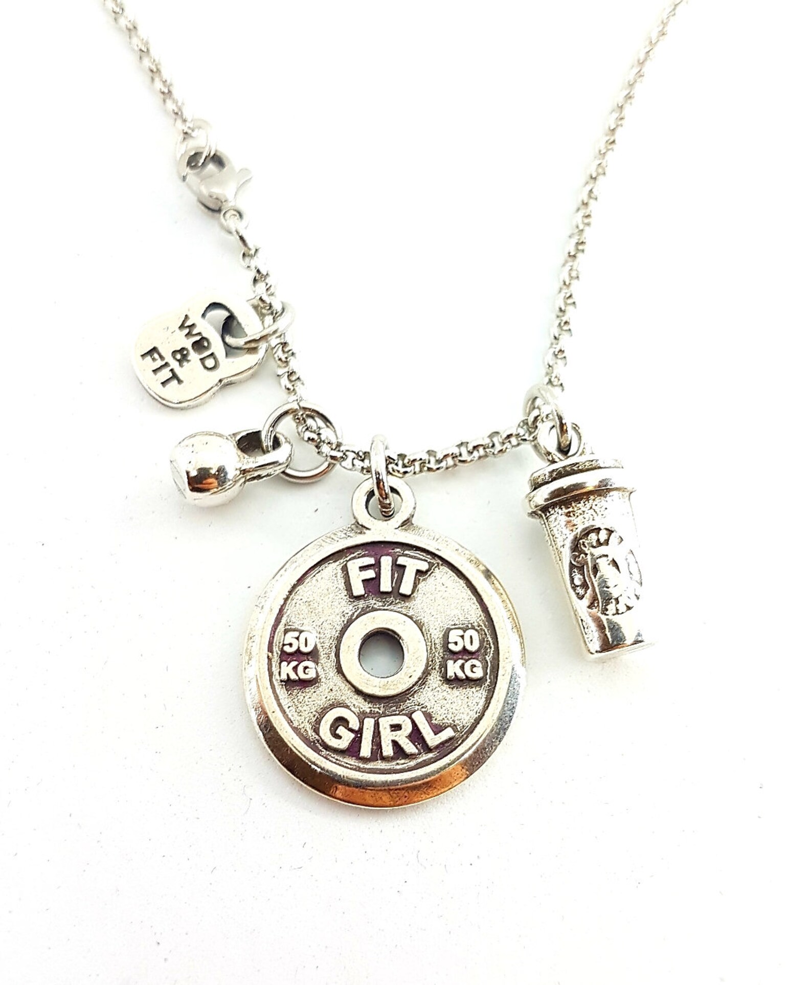 GYM Necklace Weight Plate Coffee Gym Necklace · Boyfriend Gift ...