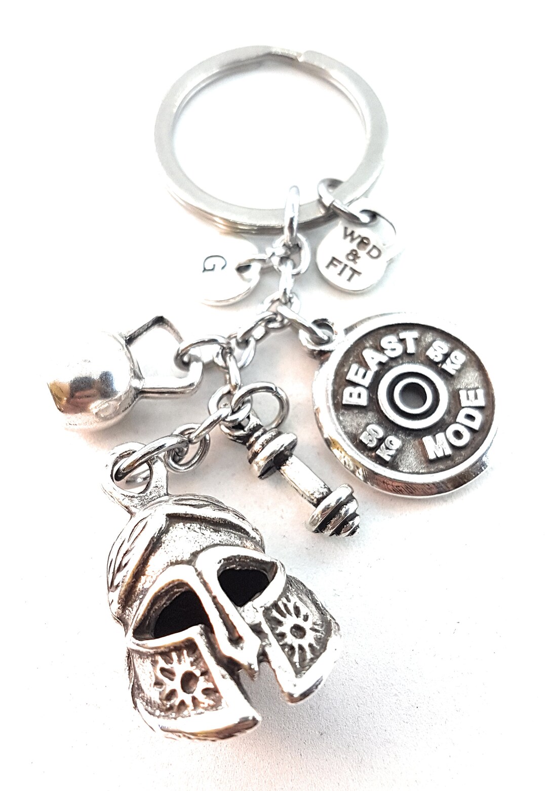 Gladiator Keychain · Military Gift - Custom Keychain - Initial Gift ...