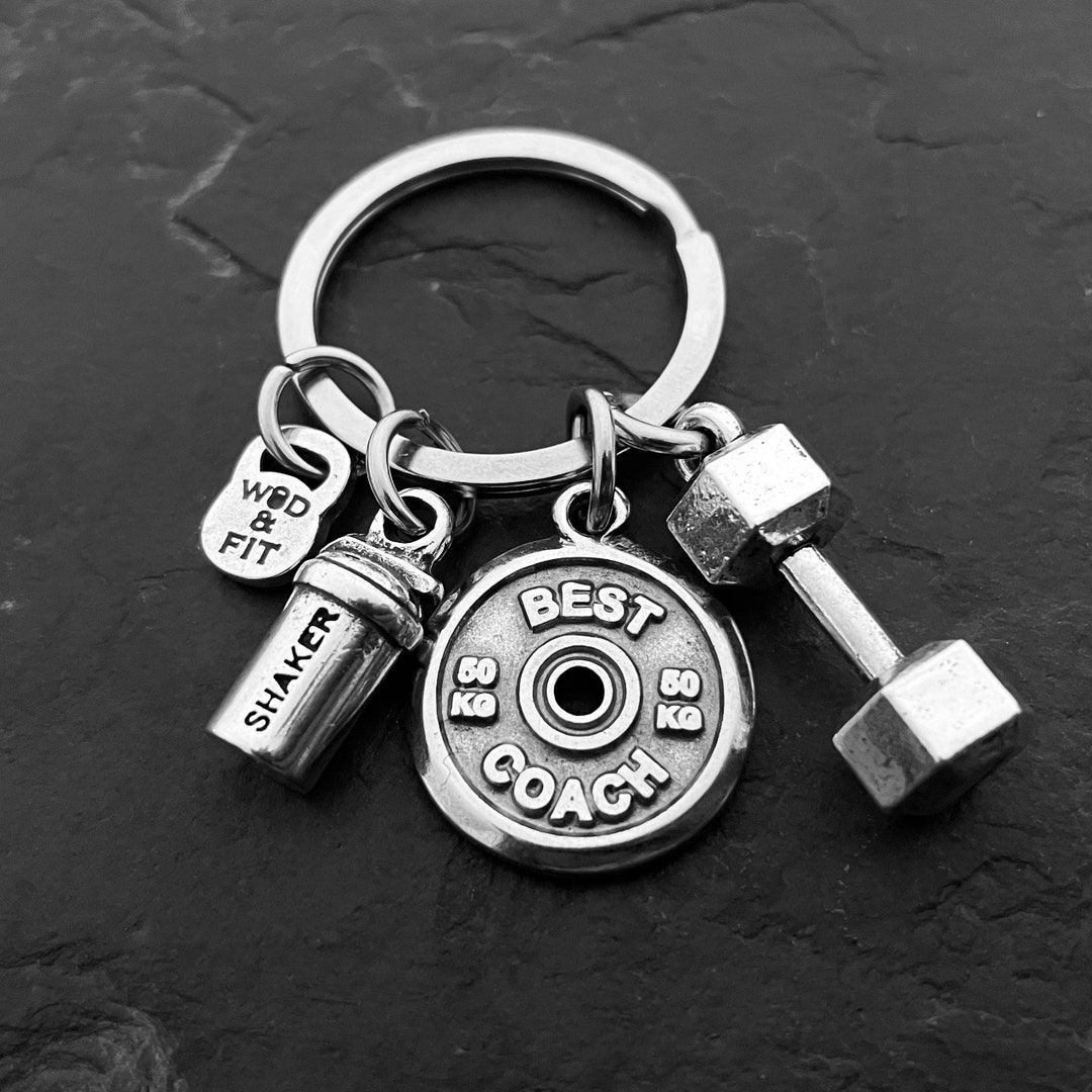 Gym Keyring Dumbbell Shaker Protein - Weight Plate - Workout Gifts ...