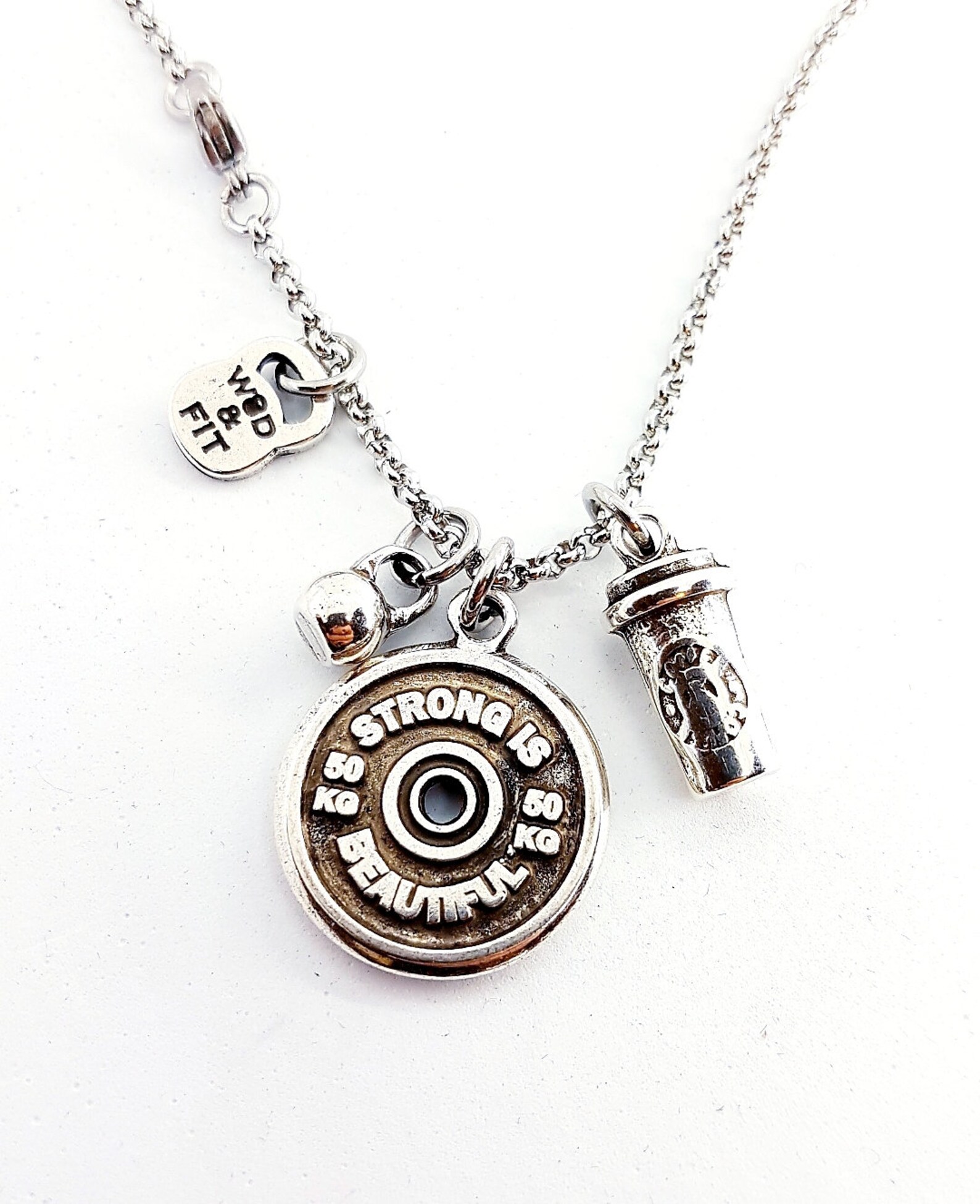GYM Necklace Weight Plate Coffee Gym Necklace · Boyfriend Gift ...