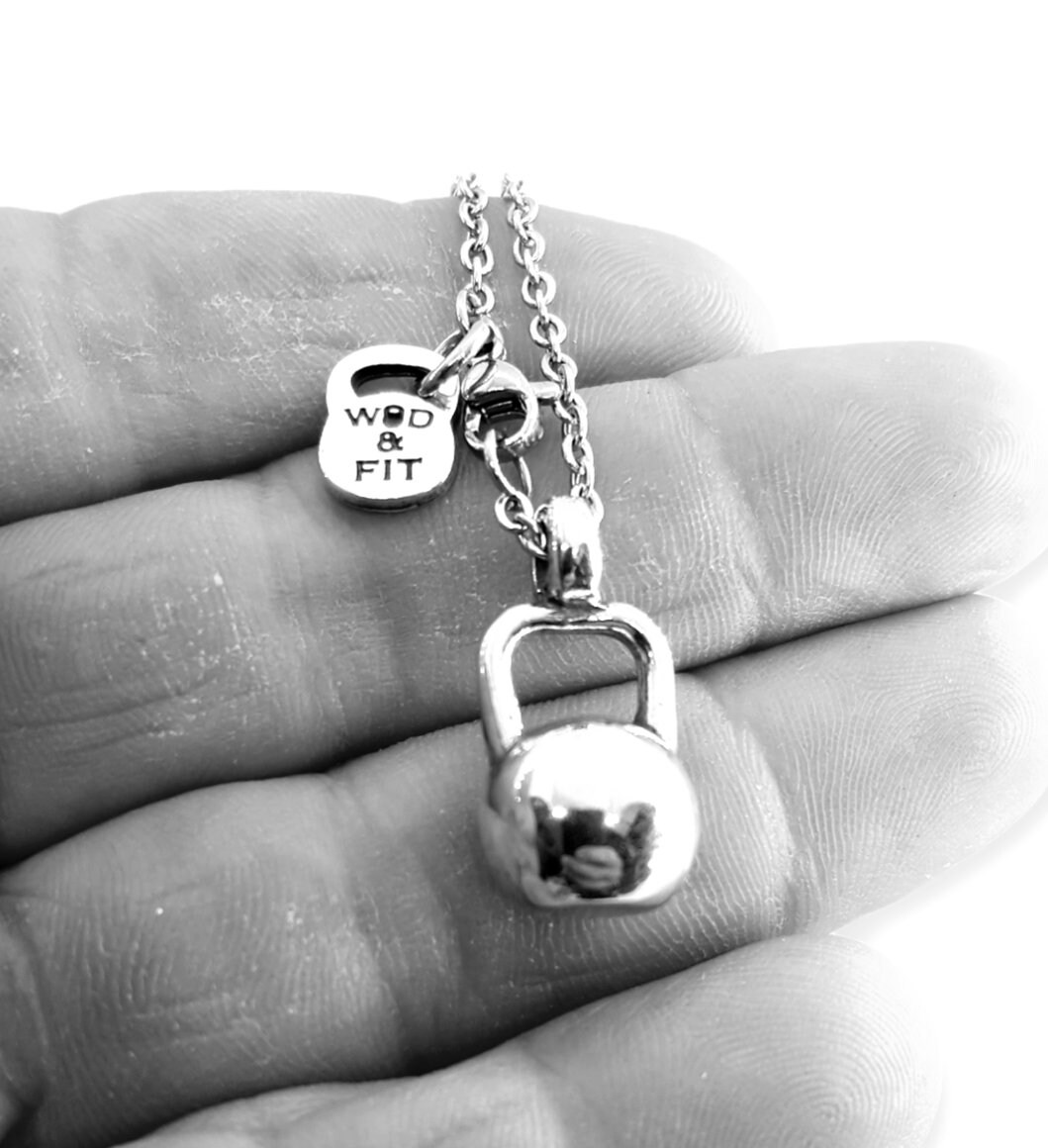 Gym Necklace Kettlebell Workout Gifts · Fitness Necklace · Coach Gift ...