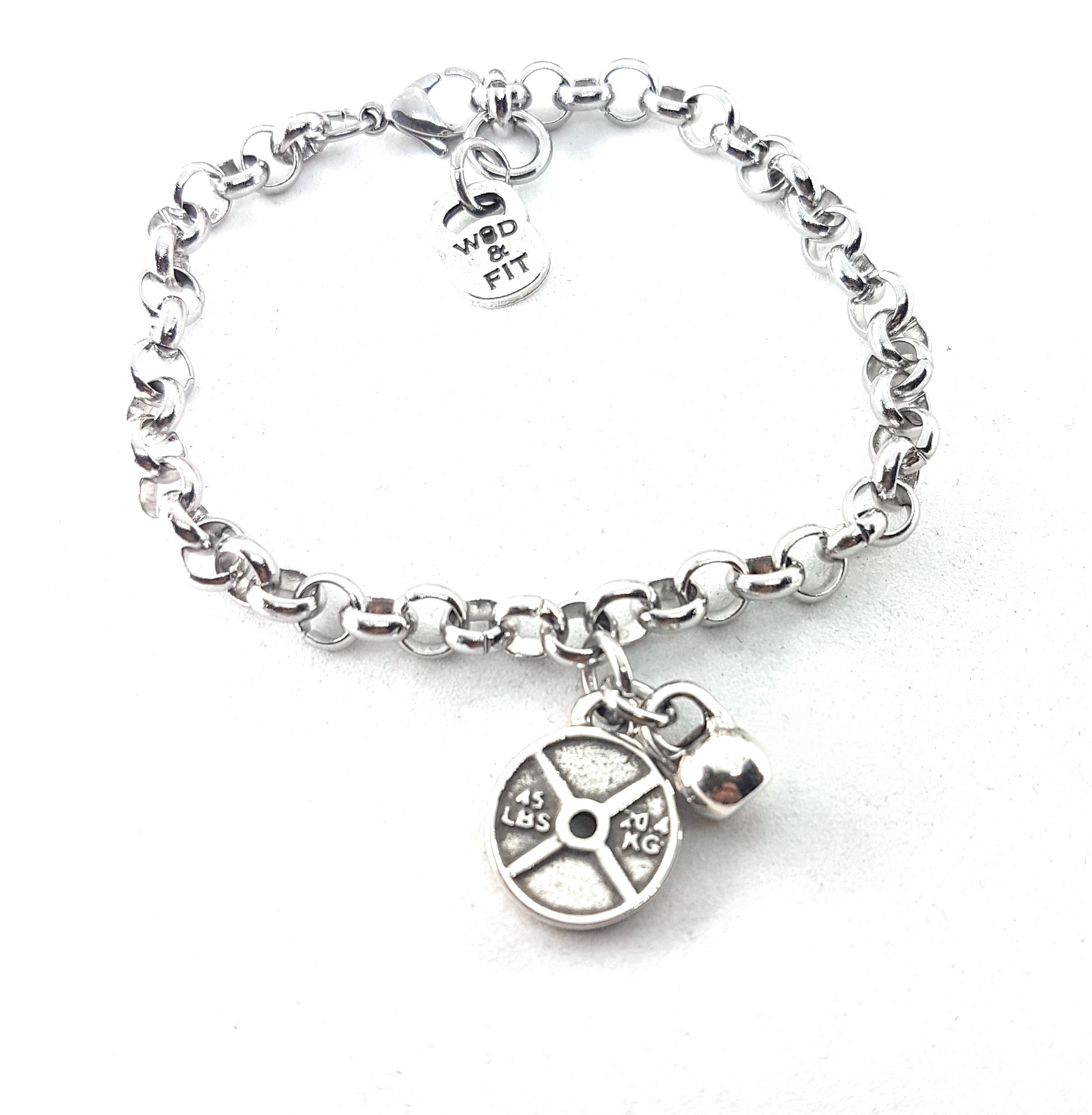 Bracelet AMRAP Workout stainless steel.Sport,Motivation,Bodybuilding ...