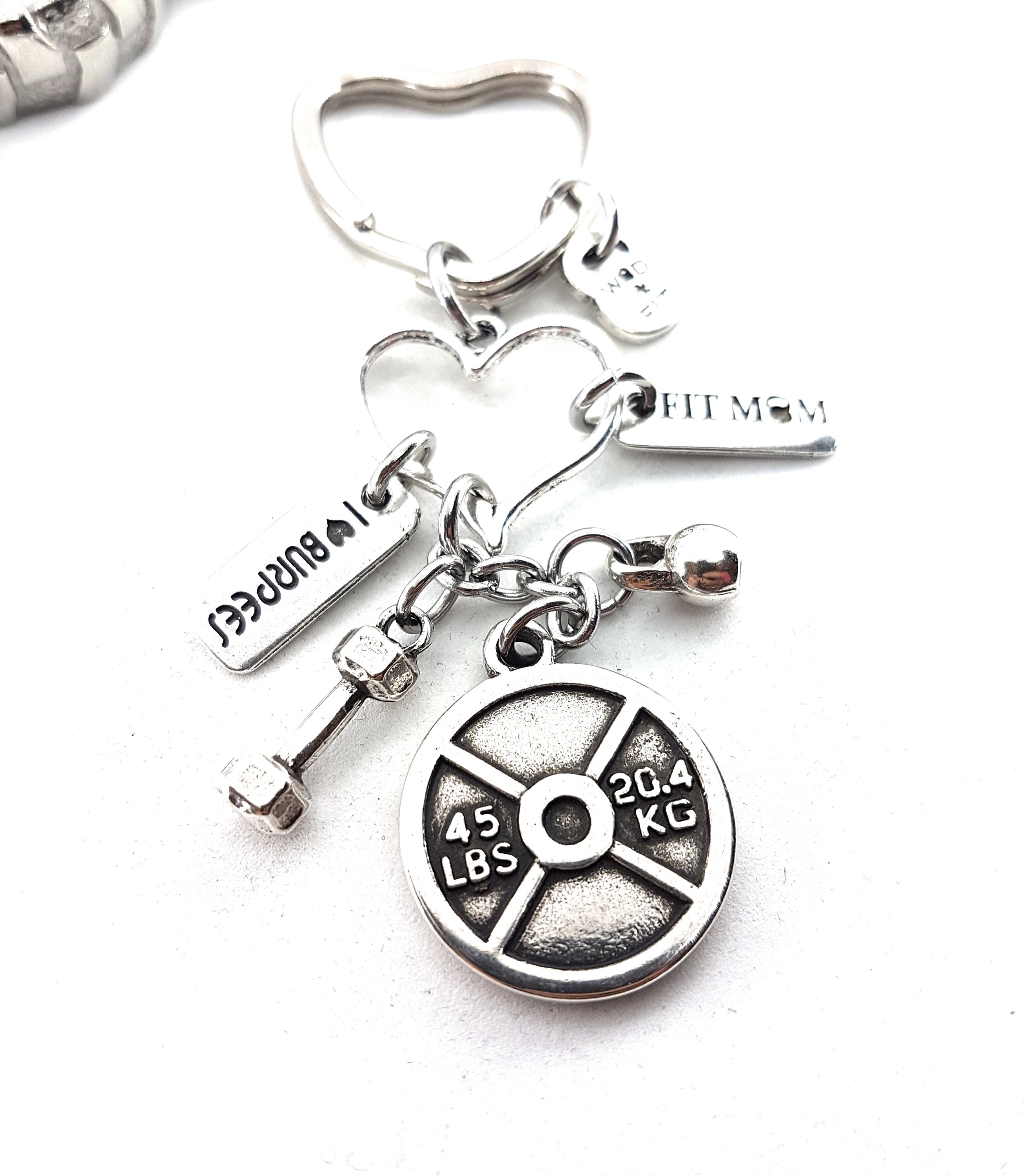 GYM Keychain Cindy Workout 45lbs · Motivation· Gitlfriend gift ·Gym ...