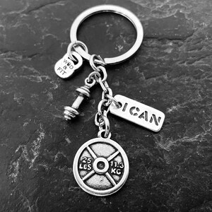 Gym Weight Plate Keychain Workout Gifts- Bodybuilding - Sport - Weight ...