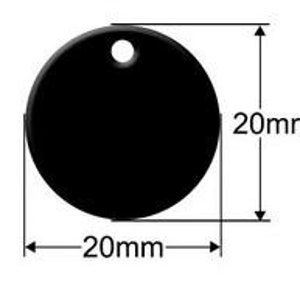 Medical Alert Id Tag Custom Engraved Aluminum Round 20mm - Medical ...