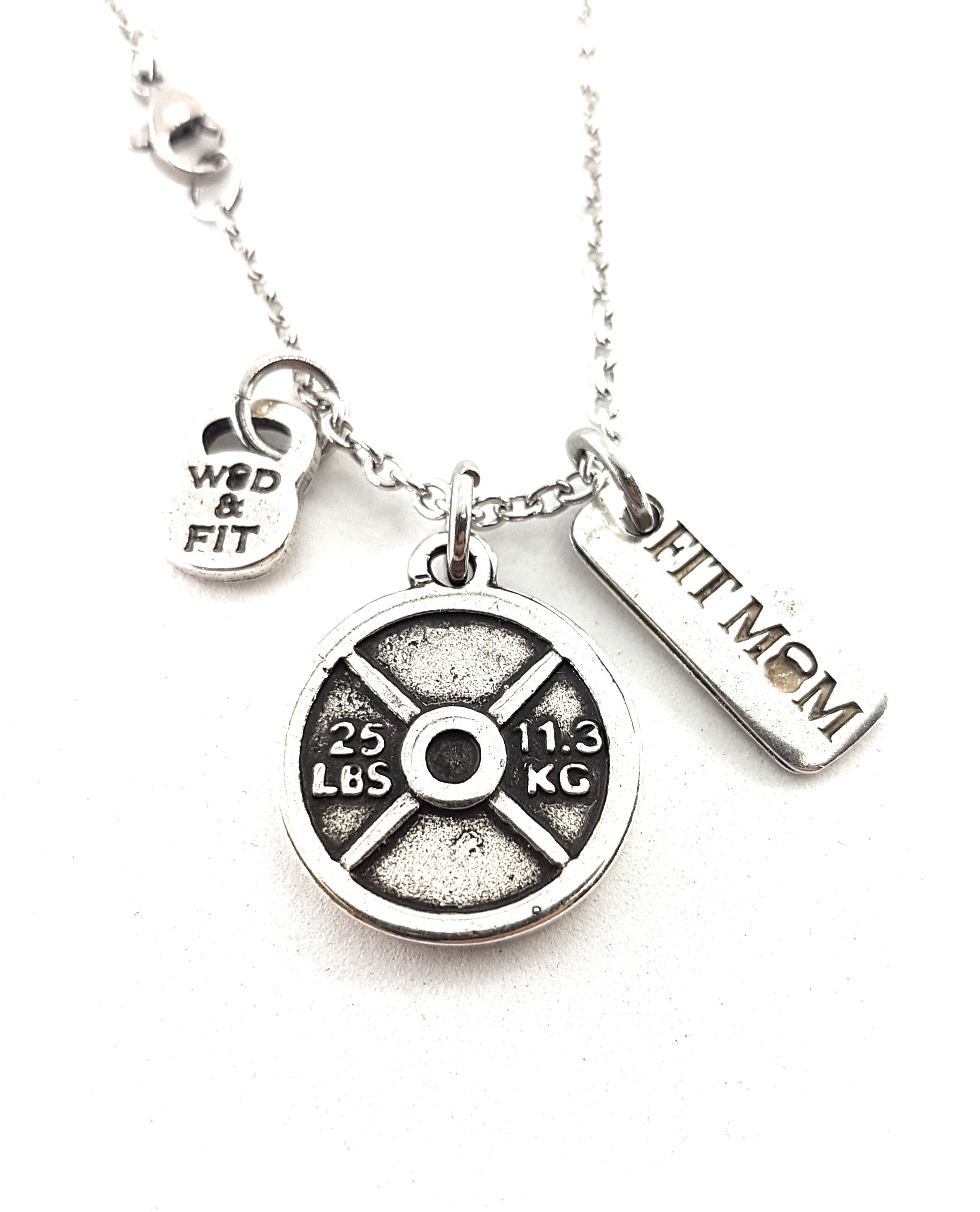 Custom GYM Necklace Donny Workout Weight Plate and Motivation - Weight ...