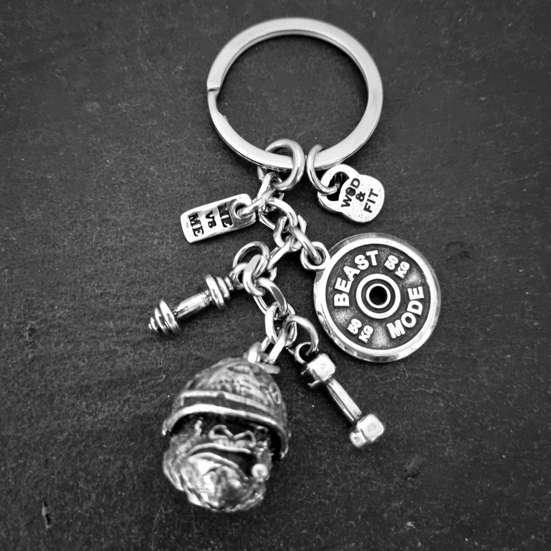 Gorilla Soldier Beast Mode Keychain · Personalized Gift · Gym Gifts ...