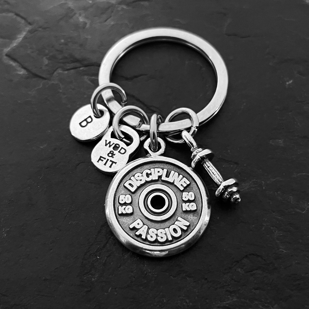 Gym Keyring Power Snatch Workout Motivation Gift · Weight Plates ...
