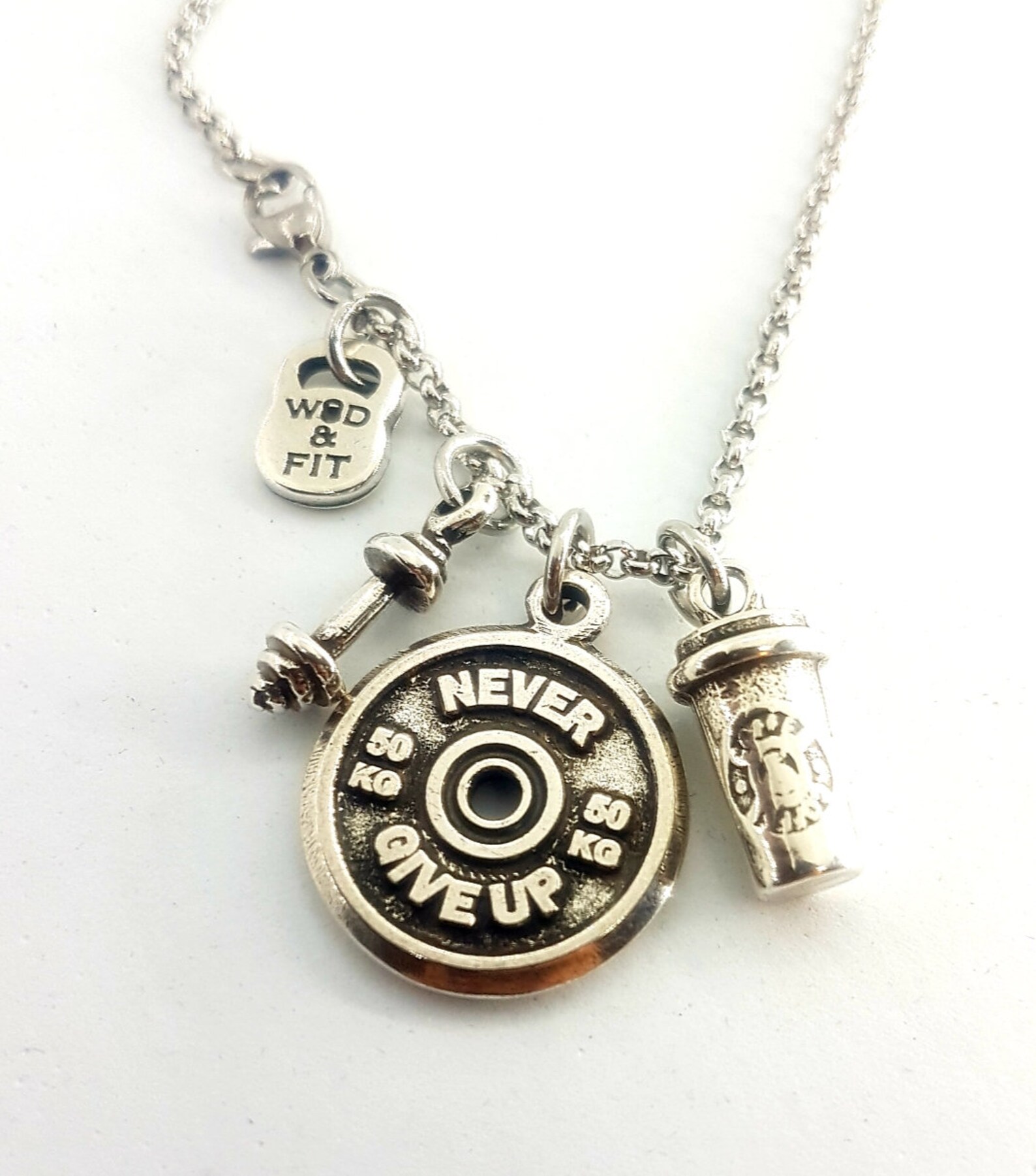 GYM Necklace Weight Plate Coffee Gym Necklace · Boyfriend Gift ...