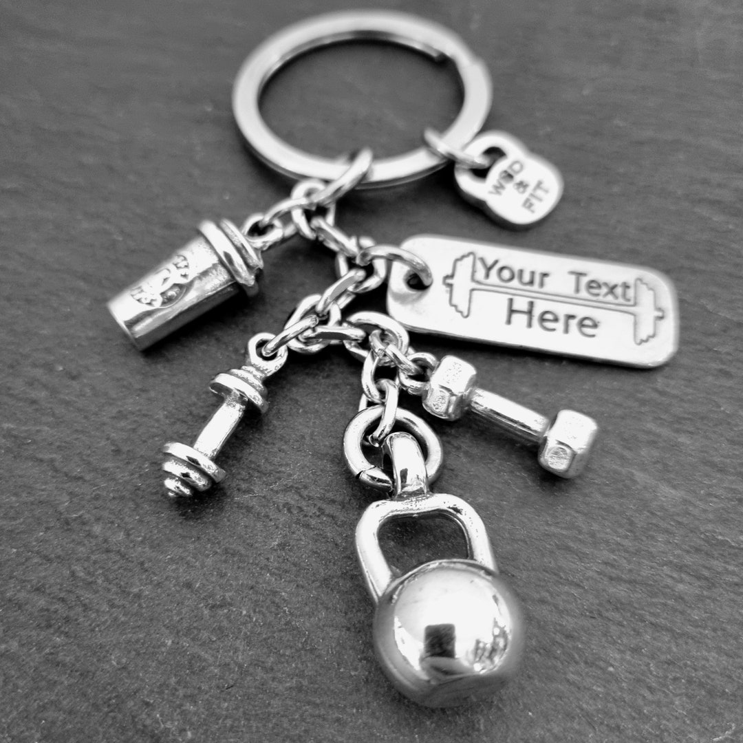 Gym Personalised Coffee Keychain · Gym Gift ·custom Keychain - Coffee ...